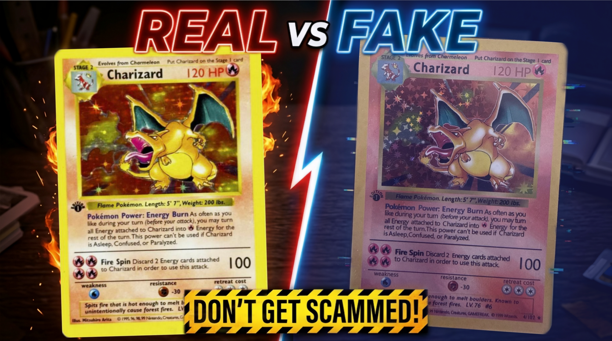 Base Set Charizard 1st Edition Real vs Fake: How to Spot